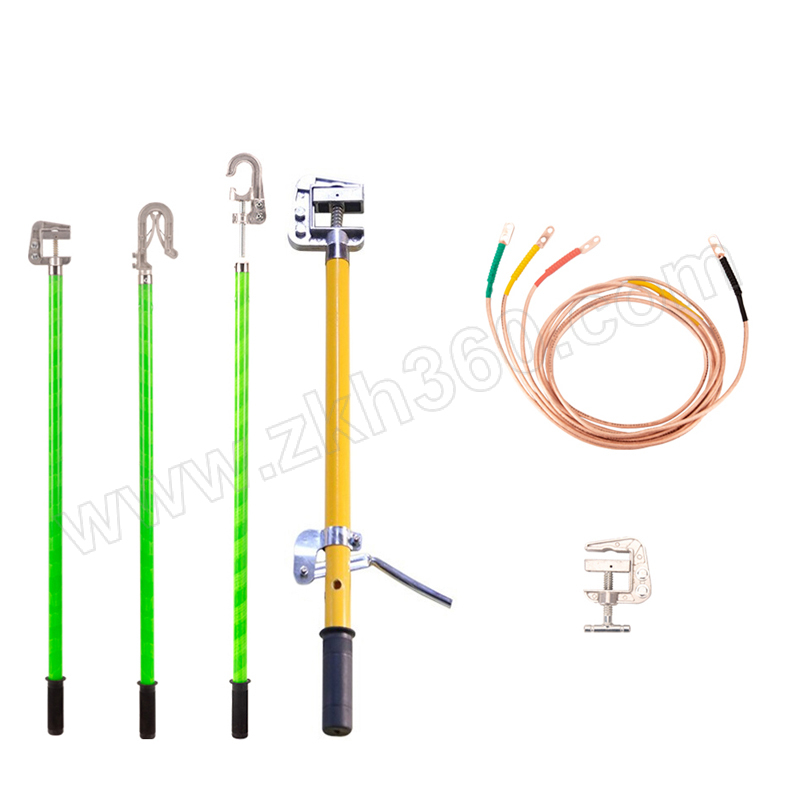 JINPOWER/金能电力 接地线组10KV JN-JDX-10kV-3 1m棒组+25mm²软铜线(3×1m+5m)+地卡 1个-融创集采商城