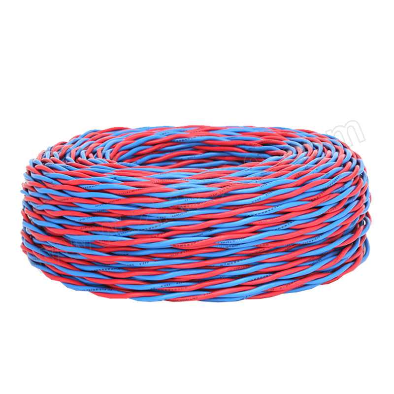成天泰 铜芯聚氯乙烯绝缘C级阻燃型双绞花线 ZC-RVS-300/300V-2×1 红色+蓝色 100m 双绞线 RVS电缆 网络双绞线 RVV电缆 RVS双绞线 铜芯聚氯乙烯绝缘C级阻燃型 ...