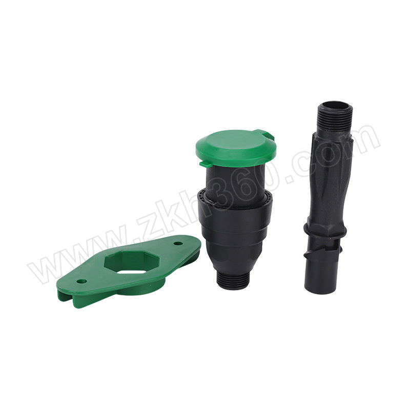 JHS/集华世 草坪喷灌取水器 JHS-SF-022 6分取水阀三件套（黑色）单体阀×1+取水杆×1+固定板×1 1套-融创集采商城
