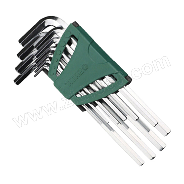 世达 公制加长内六角扳手组套 SATA-09110 10件 2-10mm SVCM+钢 塑架 内六角扳手 六角扳手套装 内六角工具套装 内六角 ...