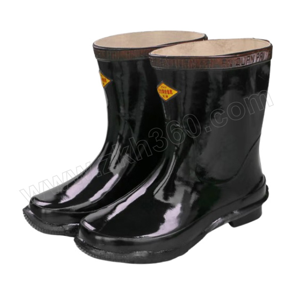 安全牌 25kv绝缘靴 ZX025 43码 黑色 工作电压15kV 绝缘鞋 高压绝缘靴 电工绝缘靴 防电靴 绝缘靴-融创集采商城