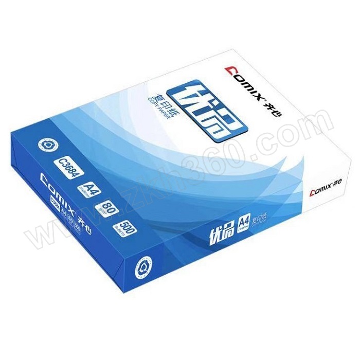 COMIX/齐心 A4复印纸 C3684-5 A4 80g500张/包 5包/箱500张/包 5包/箱 1包-融创集采商城