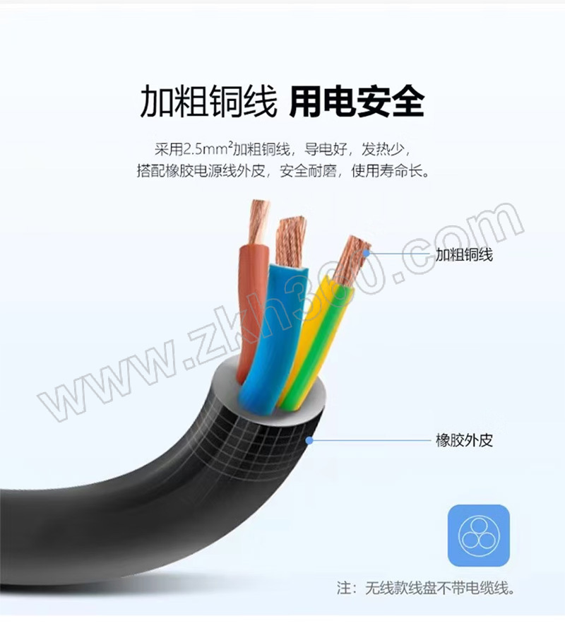 公牛 可移动线盘 GN-804DL 50m 盒 4mm² 定制 电缆线盘 卷线插座 延长线盘 移动插座 线盘插座 可移动线盘-融创集采商城