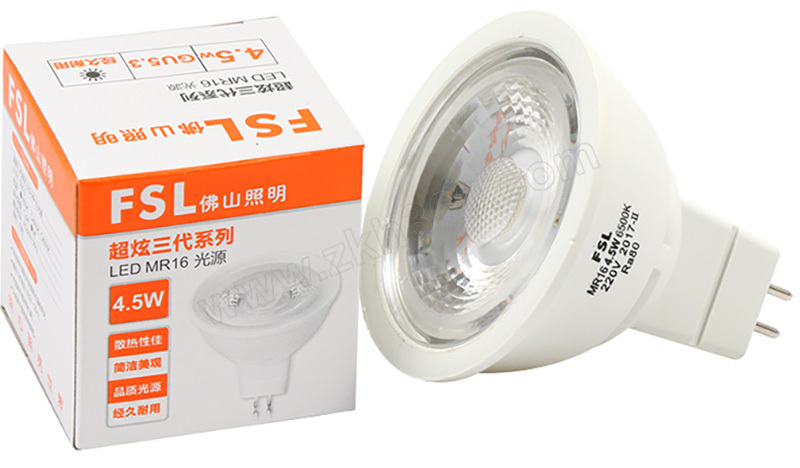 FSL/佛山照明 LED灯杯 超炫系列 灯杯 MR16 GU5.3 DC12V 5.5W 3000K 黄光 1只-融创集采商城