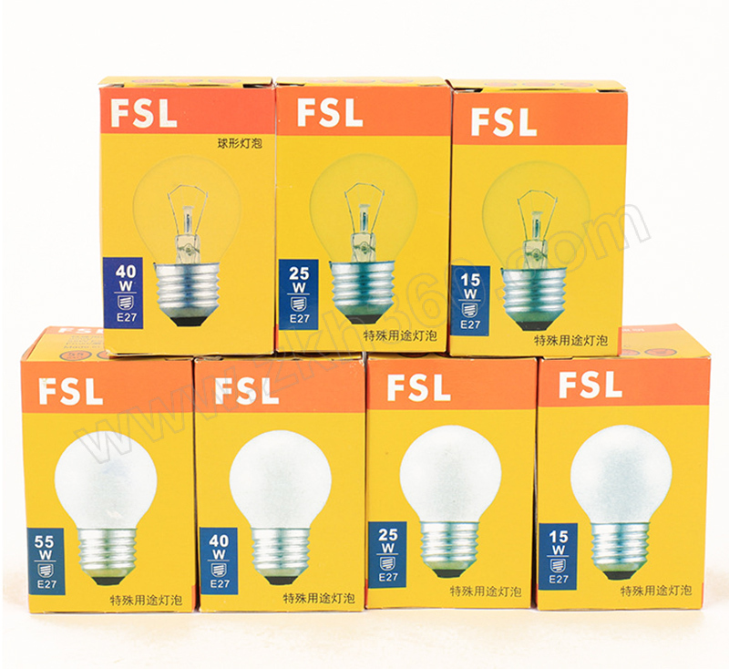 FSL/佛山照明 白炽灯 钨丝球形灯泡 特殊用途灯泡 透明 15W E27 230V 1只-融创集采商城