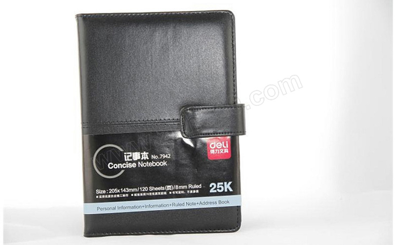 DELI/得力 皮面笔记本 7942 25K 120页 1本-融创集采商城